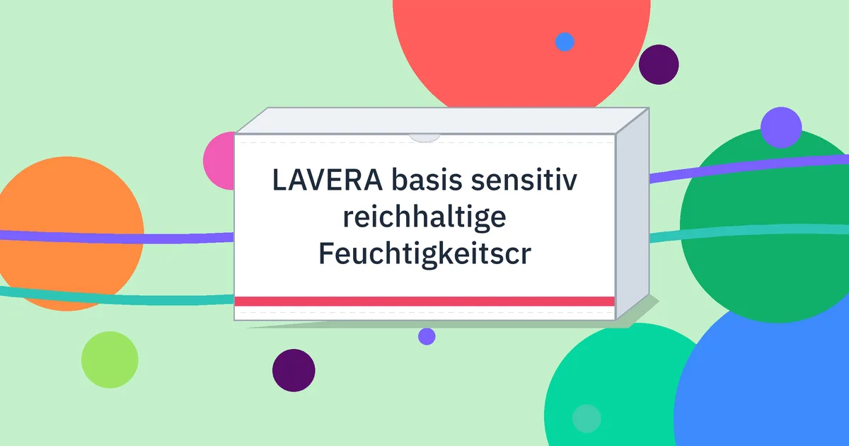 Symbolbild: Packung mit der Aufschrift LAVERA basis sensitiv reichhaltige Feuchtigkeitscr (PZN 17828080) – Verfügbarkeit und Bezug in Apotheken in Frankfurt am Main