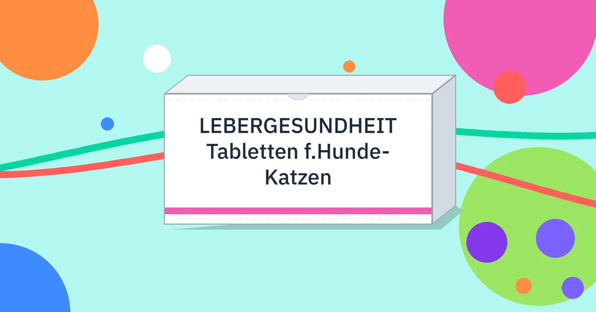 Symbolbild: Packung mit der Aufschrift LEBERGESUNDHEIT Tabletten f.Hunde-Katzen (PZN 19459681) – Verfügbarkeit und Bezug in Apotheken in Frankfurt am Main