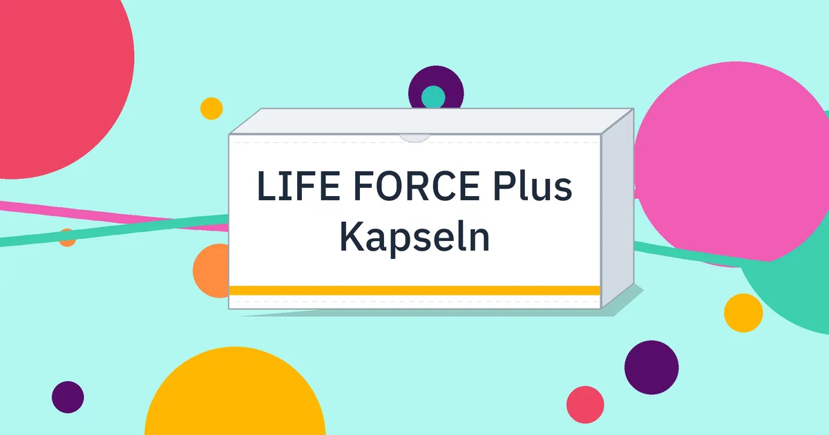 Symbolbild: Packung mit der Aufschrift LIFE FORCE Plus Kapseln (PZN 18203962) – Verfügbarkeit und Bezug in Apotheken in Frankfurt am Main