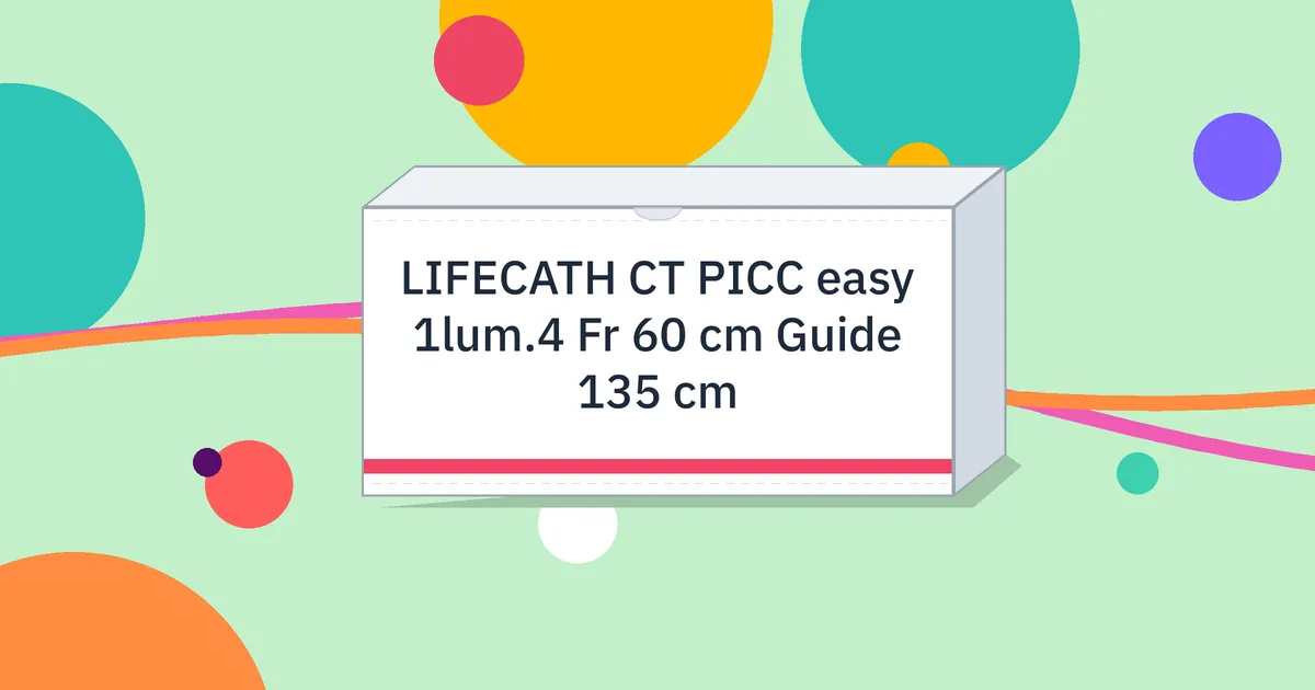 Symbolbild: Packung mit der Aufschrift LIFECATH CT PICC easy 1lum.4 Fr 60 cm Guide 135 cm (PZN 17610820) – Verfügbarkeit und Bezug in Apotheken in Frankfurt am Main