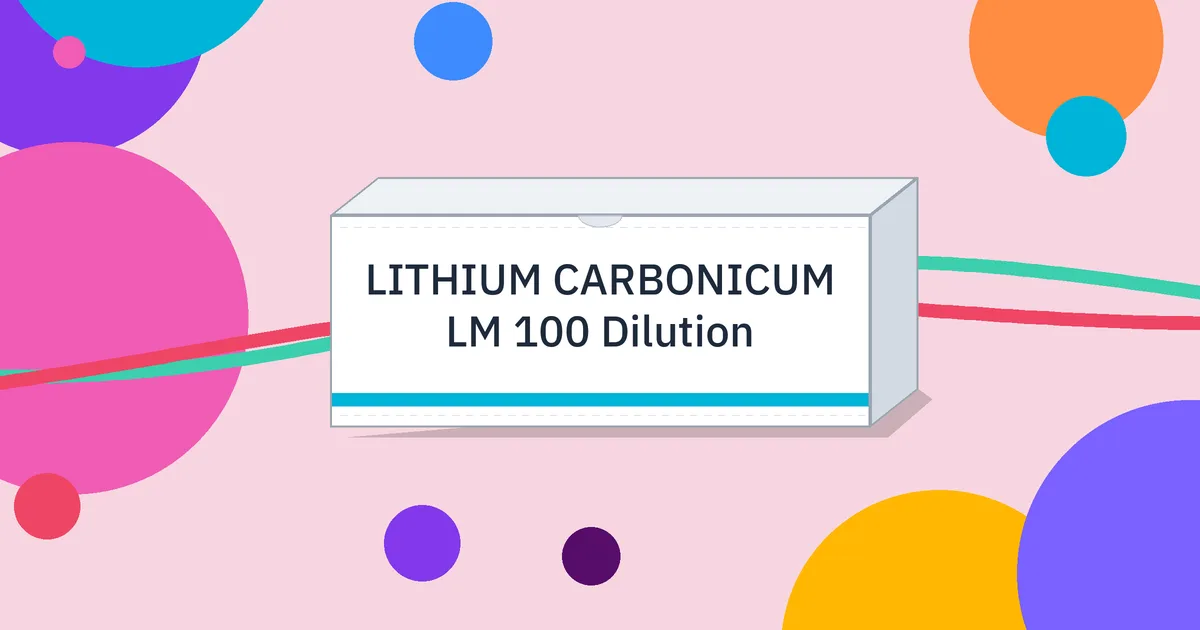 Symbolbild: Packung mit der Aufschrift LITHIUM CARBONICUM LM 100 Dilution (PZN 12931815) – Verfügbarkeit und Bezug in Apotheken in Frankfurt am Main