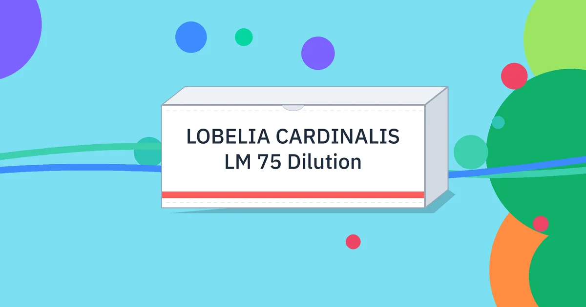 Symbolbild: Packung mit der Aufschrift LOBELIA CARDINALIS LM 75 Dilution (PZN 13533169) – Verfügbarkeit und Bezug in Apotheken in Frankfurt am Main