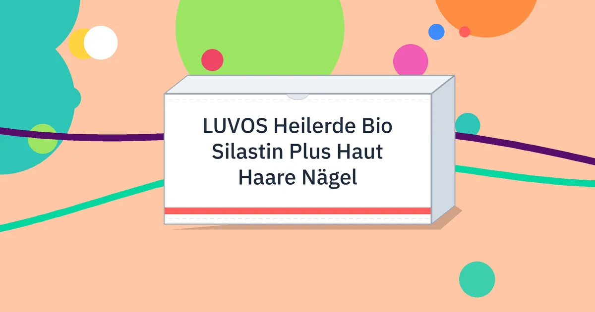 Symbolbild: Packung mit der Aufschrift LUVOS Heilerde Bio Silastin Plus Haut Haare Nägel (PZN 15258483) – Verfügbarkeit und Bezug in Apotheken in Frankfurt am Main