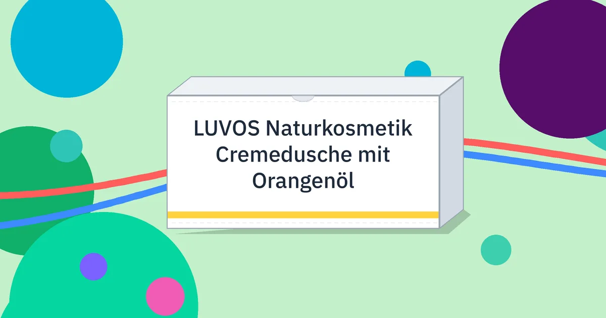 Symbolbild: Packung mit der Aufschrift LUVOS Naturkosmetik Cremedusche mit Orangenöl (PZN 10271674) – Verfügbarkeit und Bezug in Apotheken in Frankfurt am Main