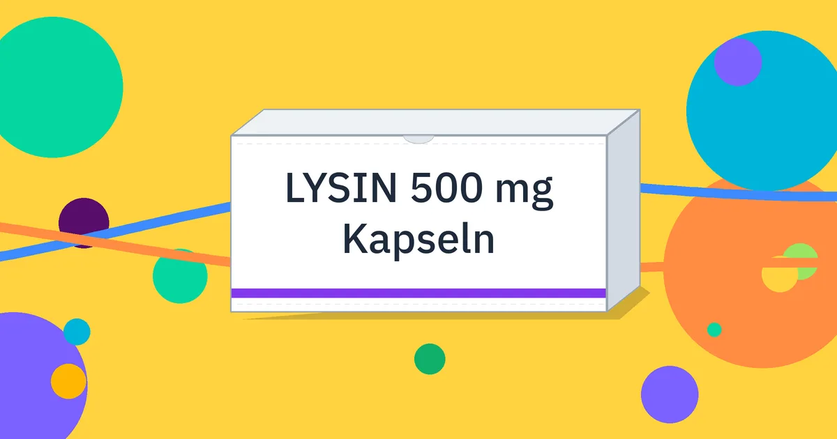 Symbolbild: Packung mit der Aufschrift LYSIN 500 mg Kapseln (PZN 09238298) – Verfügbarkeit und Bezug in Apotheken in Frankfurt am Main