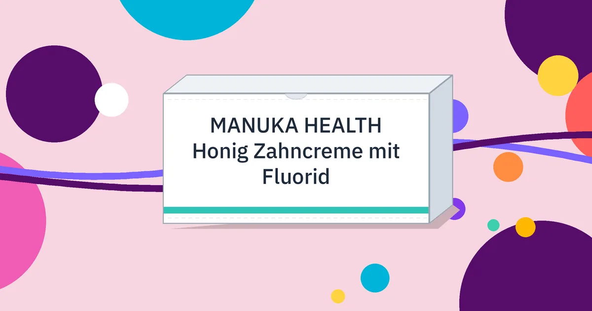Symbolbild: Packung mit der Aufschrift MANUKA HEALTH Honig Zahncreme mit Fluorid (PZN 18256622) – Verfügbarkeit und Bezug in Apotheken in Frankfurt am Main