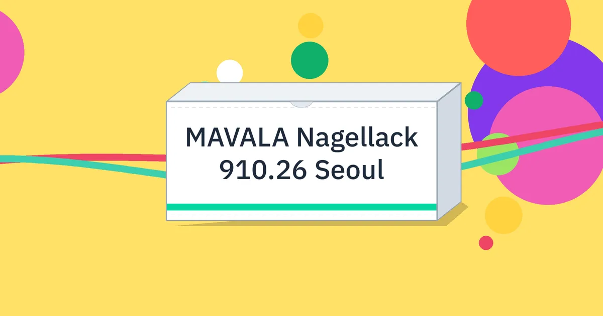 Symbolbild: Packung mit der Aufschrift MAVALA Nagellack 910.26 Seoul (PZN 13903123) – Verfügbarkeit und Bezug in Apotheken in Frankfurt am Main