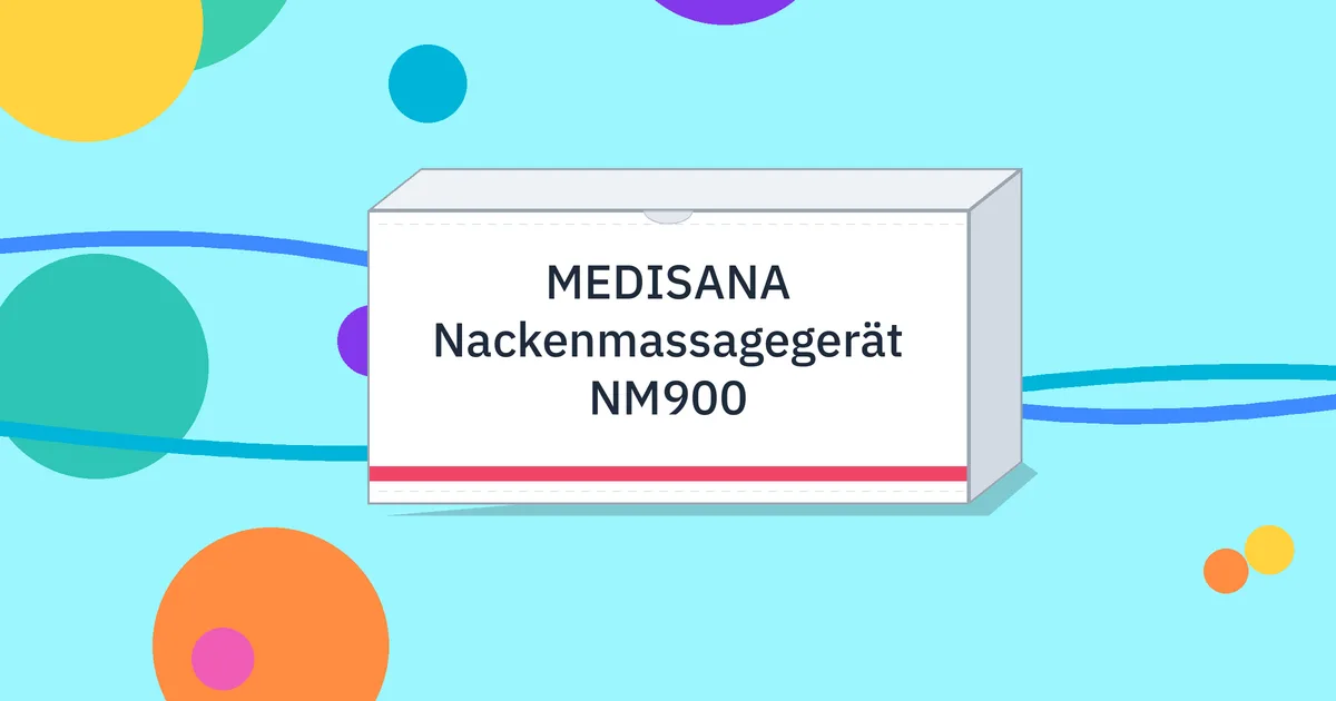 Symbolbild: Packung mit der Aufschrift MEDISANA Nackenmassagegerät NM900 (PZN 20902213) – Verfügbarkeit und Bezug in Apotheken in Frankfurt am Main