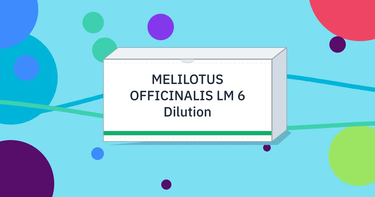 Symbolbild: Packung mit der Aufschrift MELILOTUS OFFICINALIS LM 6 Dilution (PZN 13602775) – Verfügbarkeit und Bezug in Apotheken in Frankfurt am Main