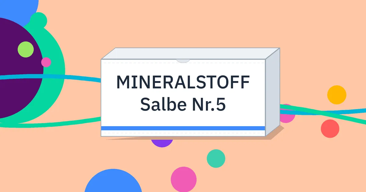 Symbolbild: Packung mit der Aufschrift MINERALSTOFF Salbe Nr.5 (PZN 02734261) – Verfügbarkeit und Bezug in Apotheken in Frankfurt am Main