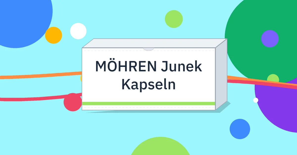 Symbolbild: Packung mit der Aufschrift MÖHREN Junek Kapseln (PZN 10337108) – Verfügbarkeit und Bezug in Apotheken in Frankfurt am Main