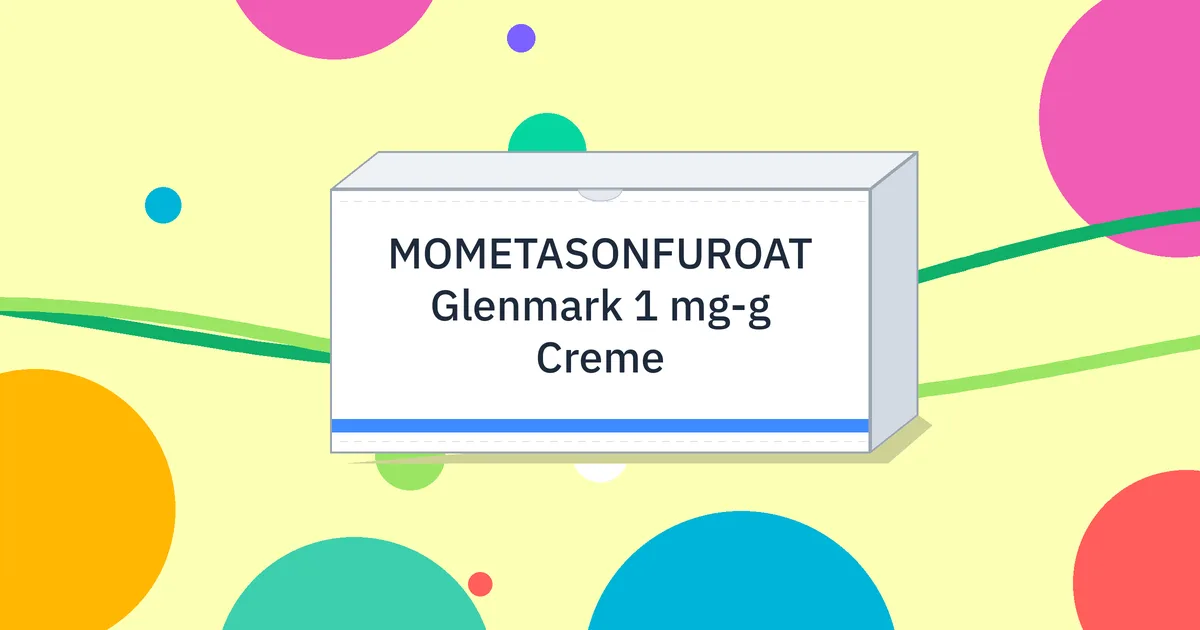 Symbolbild: Packung mit der Aufschrift MOMETASONFUROAT Glenmark 1 mg-g Creme (PZN 09516981) – Verfügbarkeit und Bezug in Apotheken in Frankfurt am Main