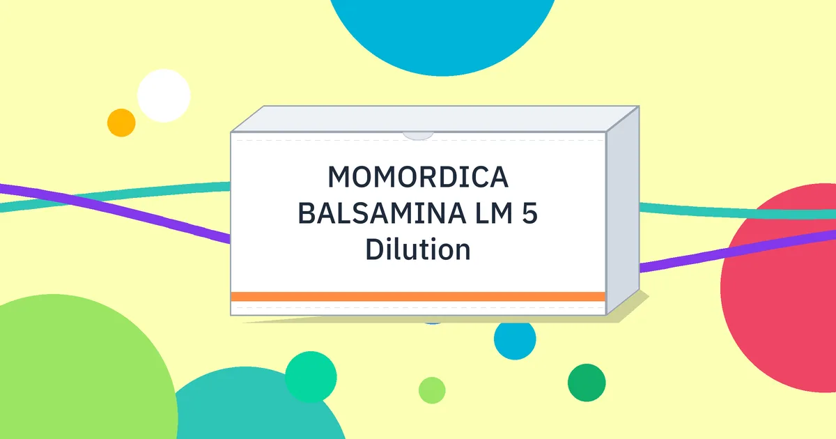 Symbolbild: Packung mit der Aufschrift MOMORDICA BALSAMINA LM 5 Dilution (PZN 13610160) – Verfügbarkeit und Bezug in Apotheken in Frankfurt am Main