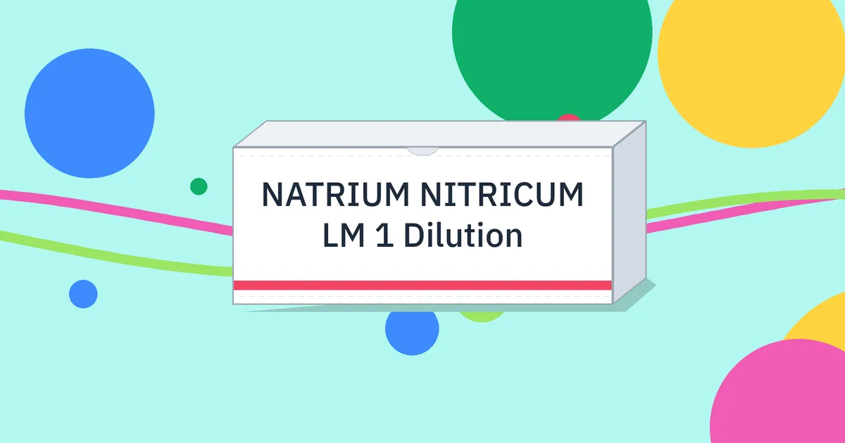 Symbolbild: Packung mit der Aufschrift NATRIUM NITRICUM LM 1 Dilution (PZN 12965518) – Verfügbarkeit und Bezug in Apotheken in Frankfurt am Main