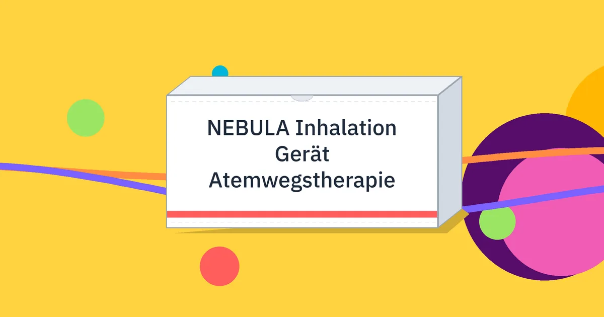 Symbolbild: Packung mit der Aufschrift NEBULA Inhalation Gerät Atemwegstherapie (PZN 06138320) – Verfügbarkeit und Bezug in Apotheken in Frankfurt am Main