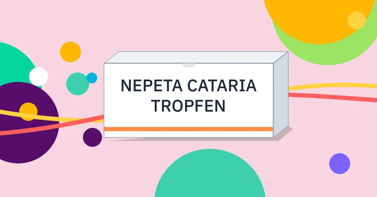 Symbolbild: Packung mit der Aufschrift NEPETA CATARIA TROPFEN (PZN 14127715) – Verfügbarkeit und Bezug in Apotheken in Frankfurt am Main