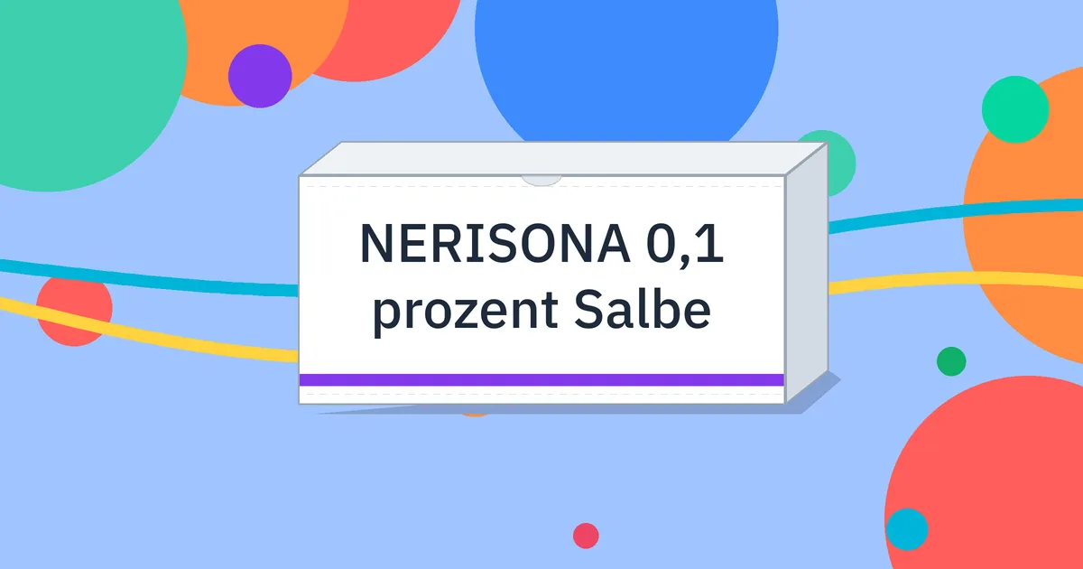 Symbolbild: Packung mit der Aufschrift NERISONA 0,1 prozent Salbe (PZN 01692661) – Verfügbarkeit und Bezug in Apotheken in Frankfurt am Main