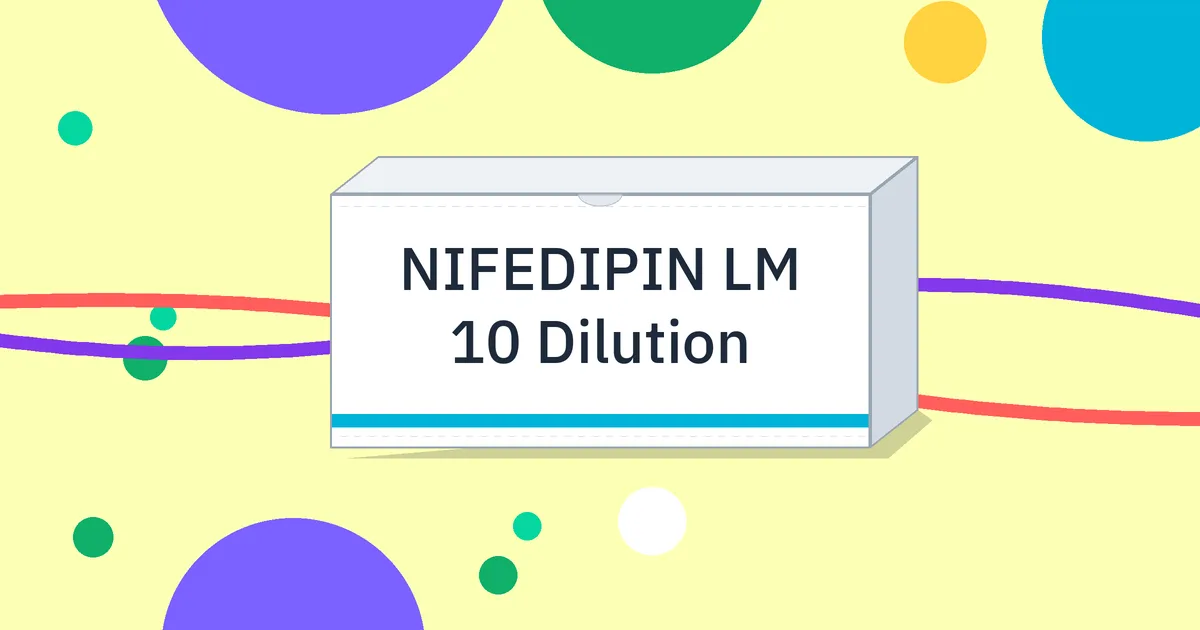 Symbolbild: Packung mit der Aufschrift NIFEDIPIN LM 10 Dilution (PZN 12969522) – Verfügbarkeit und Bezug in Apotheken in Frankfurt am Main
