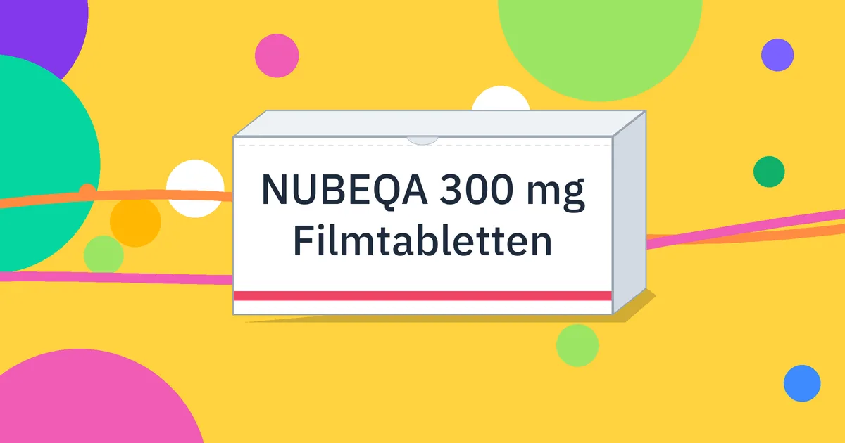 Symbolbild: Packung mit der Aufschrift NUBEQA 300 mg Filmtabletten (PZN 18712132) – Verfügbarkeit und Bezug in Apotheken in Frankfurt am Main