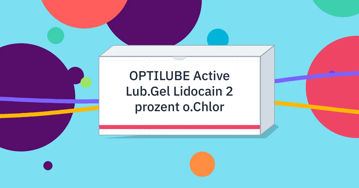 Symbolbild: Packung mit der Aufschrift OPTILUBE Active Lub.Gel Lidocain 2 prozent o.Chlor (PZN 14179008) – Verfügbarkeit und Bezug in Apotheken in Frankfurt am Main