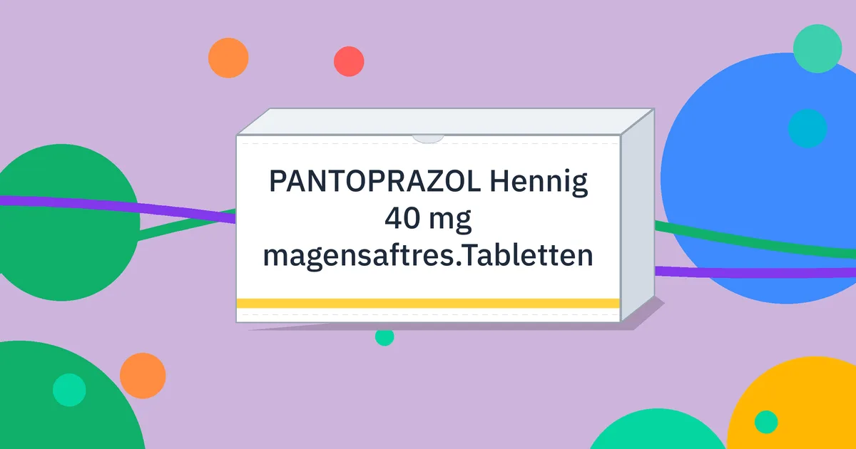 Symbolbild: Packung mit der Aufschrift PANTOPRAZOL Hennig 40 mg magensaftres.Tabletten (PZN 09154911) – Verfügbarkeit und Bezug in Apotheken in Frankfurt am Main