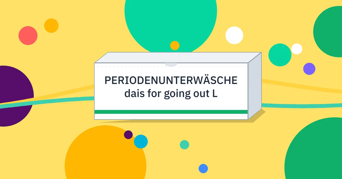 Symbolbild: Packung mit der Aufschrift PERIODENUNTERWÄSCHE dais for going out L (PZN 18331298) – Verfügbarkeit und Bezug in Apotheken in Frankfurt am Main