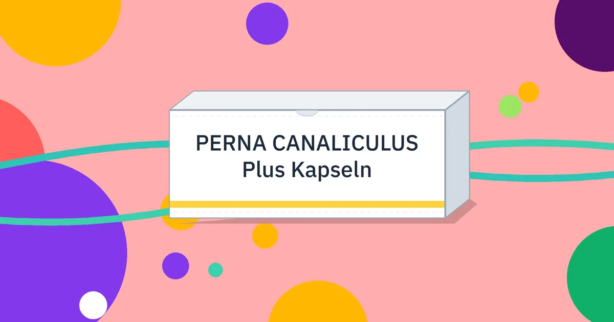 Symbolbild: Packung mit der Aufschrift PERNA CANALICULUS Plus Kapseln (PZN 00460641) – Verfügbarkeit und Bezug in Apotheken in Frankfurt am Main