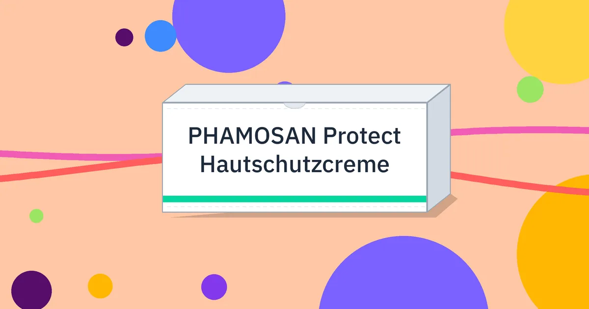 Symbolbild: Packung mit der Aufschrift PHAMOSAN Protect Hautschutzcreme (PZN 20272812) – Verfügbarkeit und Bezug in Apotheken in Frankfurt am Main