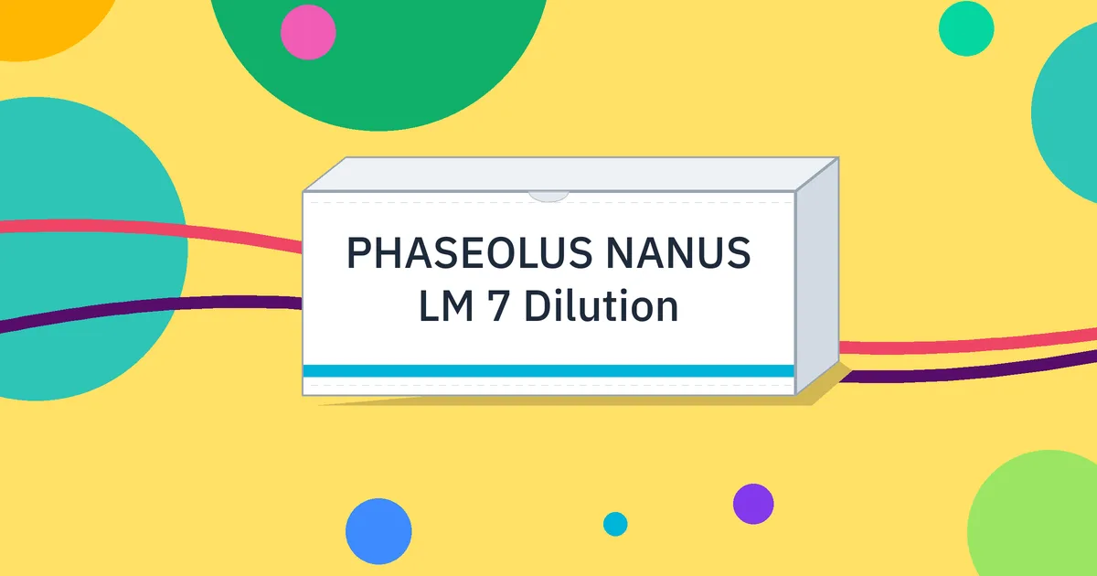 Symbolbild: Packung mit der Aufschrift PHASEOLUS NANUS LM 7 Dilution (PZN 13636892) – Verfügbarkeit und Bezug in Apotheken in Frankfurt am Main