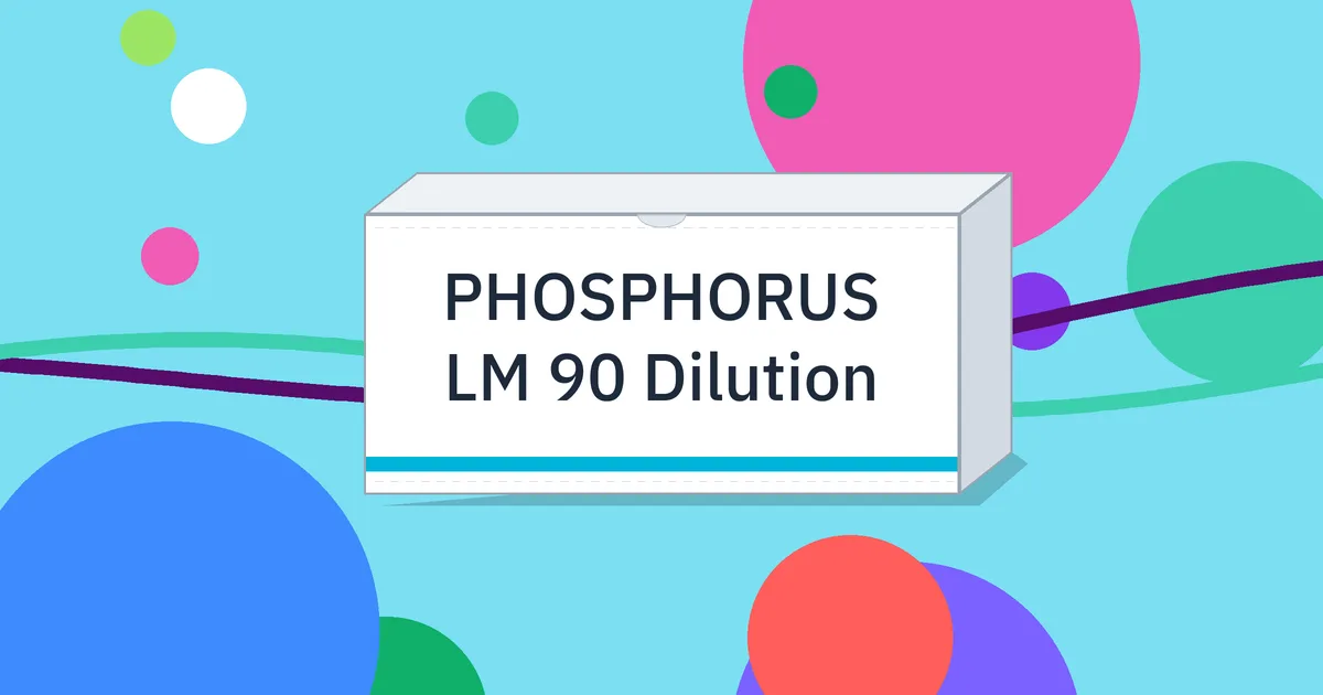 Symbolbild: Packung mit der Aufschrift PHOSPHORUS LM 90 Dilution (PZN 13034259) – Verfügbarkeit und Bezug in Apotheken in Frankfurt am Main