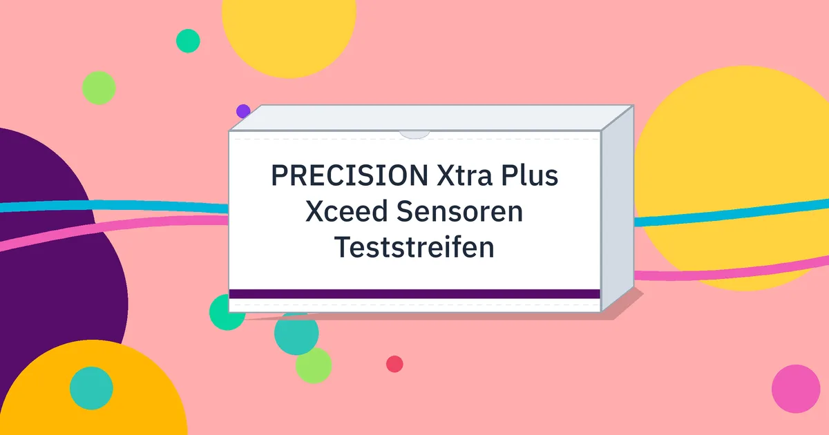 Symbolbild: Packung mit der Aufschrift PRECISION Xtra Plus Xceed Sensoren Teststreifen (PZN 03479084) – Verfügbarkeit und Bezug in Apotheken in Frankfurt am Main