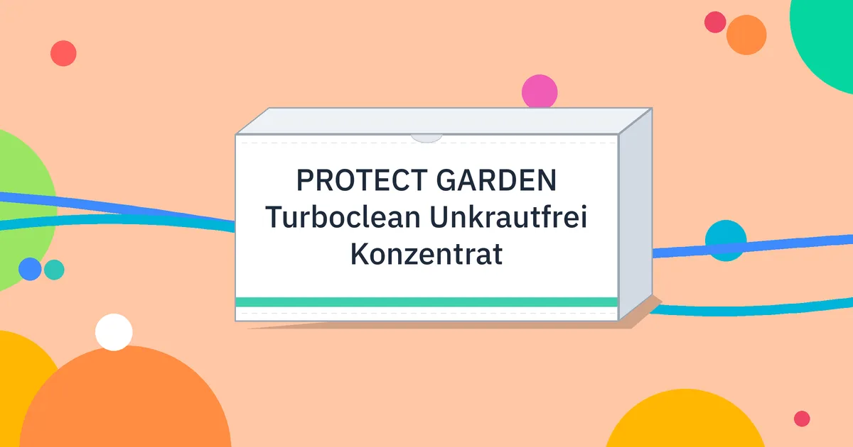 Symbolbild: Packung mit der Aufschrift PROTECT GARDEN Turboclean Unkrautfrei Konzentrat (PZN 14361871) – Verfügbarkeit und Bezug in Apotheken in Frankfurt am Main