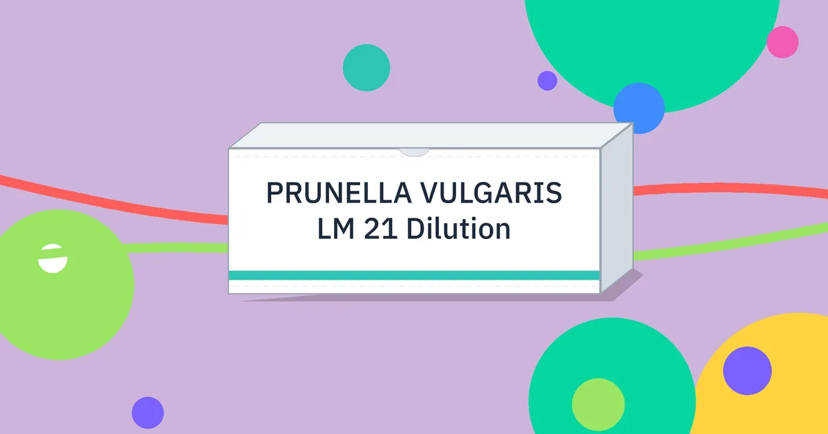 Symbolbild: Packung mit der Aufschrift PRUNELLA VULGARIS LM 21 Dilution (PZN 13669029) – Verfügbarkeit und Bezug in Apotheken in Frankfurt am Main