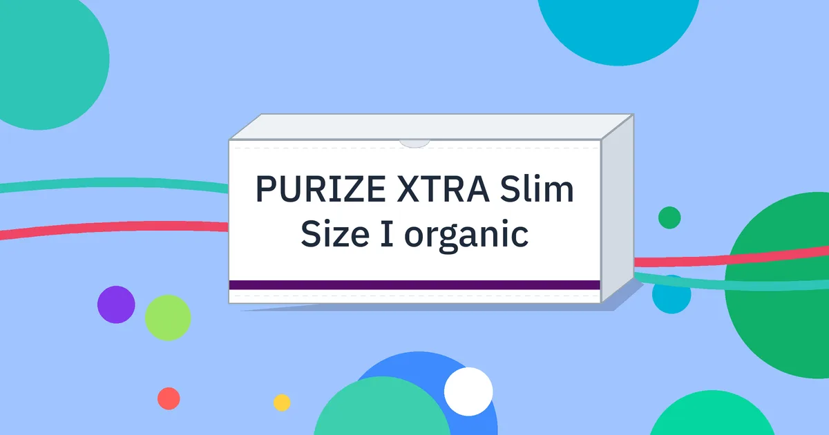 Symbolbild: Packung mit der Aufschrift PURIZE XTRA Slim Size I organic (PZN 20294280) – Verfügbarkeit und Bezug in Apotheken in Frankfurt am Main