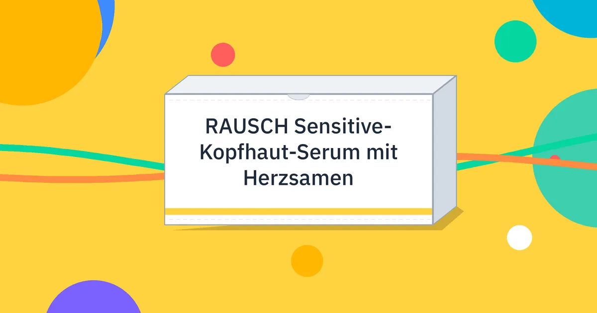 Symbolbild: Packung mit der Aufschrift RAUSCH Sensitive-Kopfhaut-Serum mit Herzsamen (PZN 18742877) – Verfügbarkeit und Bezug in Apotheken in Frankfurt am Main
