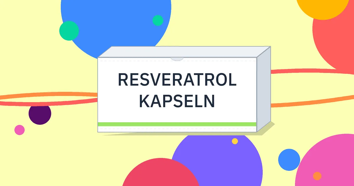 Symbolbild: Packung mit der Aufschrift RESVERATROL KAPSELN (PZN 16632972) – Verfügbarkeit und Bezug in Apotheken in Frankfurt am Main