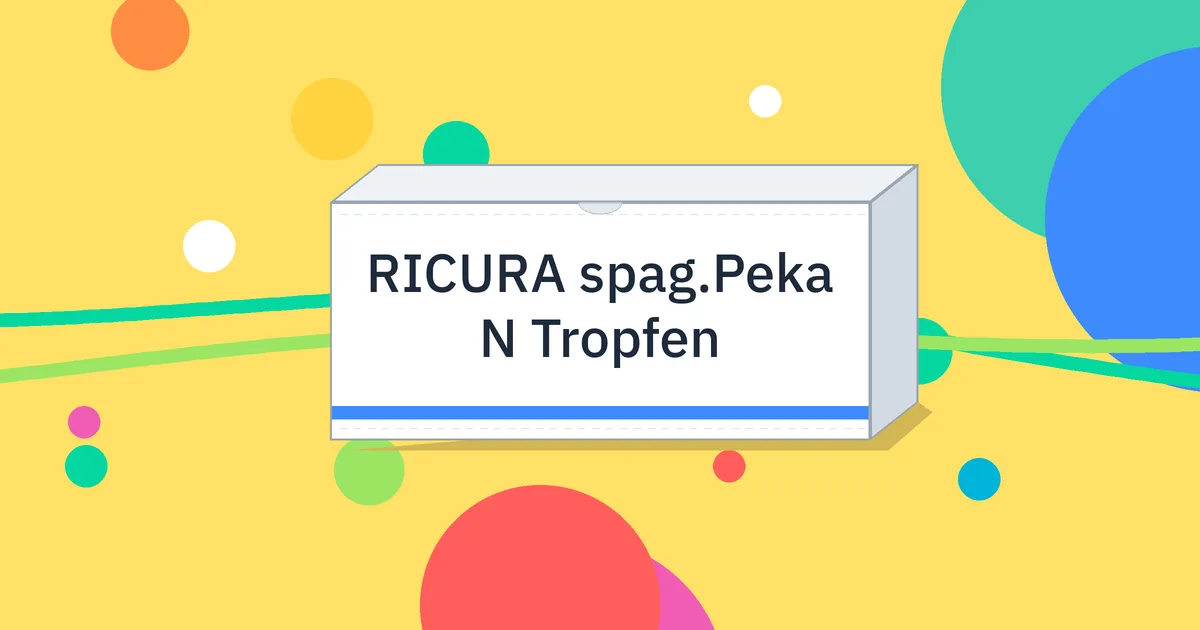 Symbolbild: Packung mit der Aufschrift RICURA spag.Peka N Tropfen (PZN 02093833) – Verfügbarkeit und Bezug in Apotheken in Frankfurt am Main