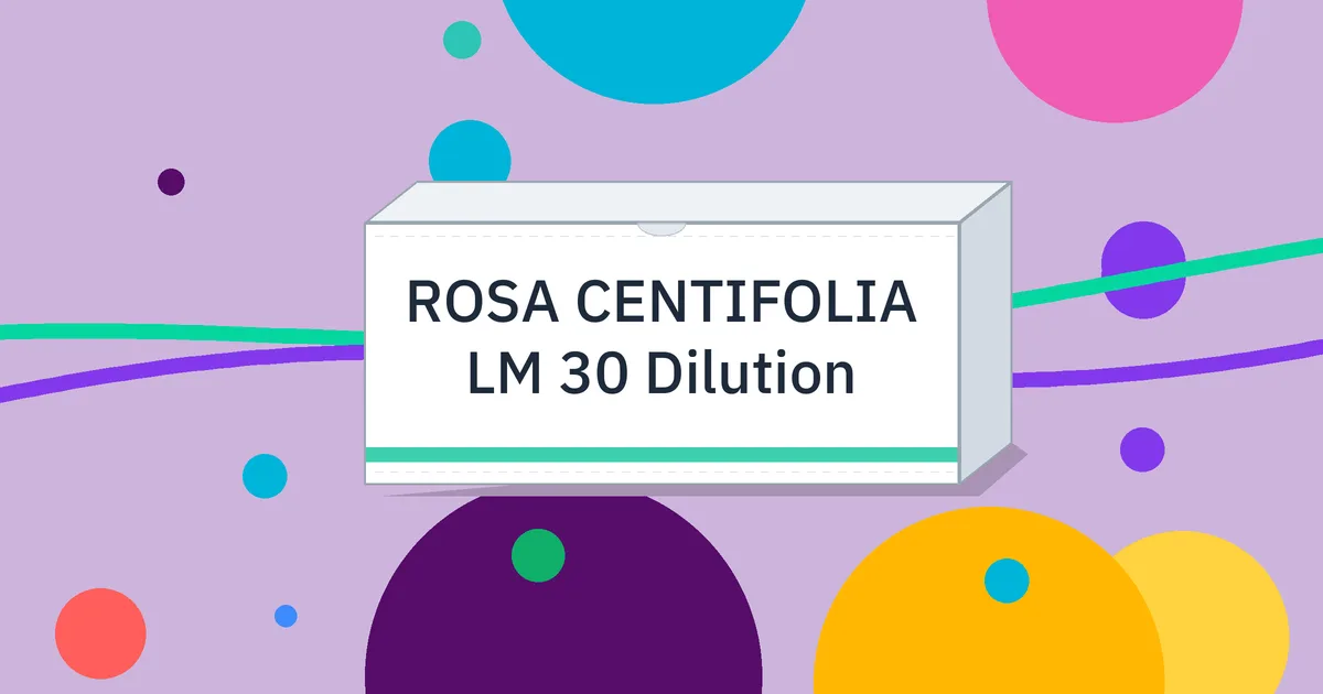 Symbolbild: Packung mit der Aufschrift ROSA CENTIFOLIA LM 30 Dilution (PZN 13056031) – Verfügbarkeit und Bezug in Apotheken in Frankfurt am Main