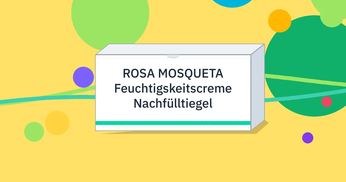 Symbolbild: Packung mit der Aufschrift ROSA MOSQUETA Feuchtigskeitscreme Nachfülltiegel (PZN 18908154) – Verfügbarkeit und Bezug in Apotheken in Frankfurt am Main