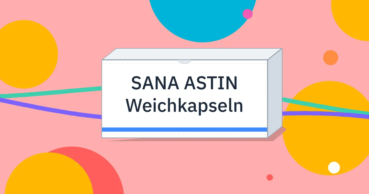 Symbolbild: Packung mit der Aufschrift SANA ASTIN Weichkapseln (PZN 12871295) – Verfügbarkeit und Bezug in Apotheken in Frankfurt am Main