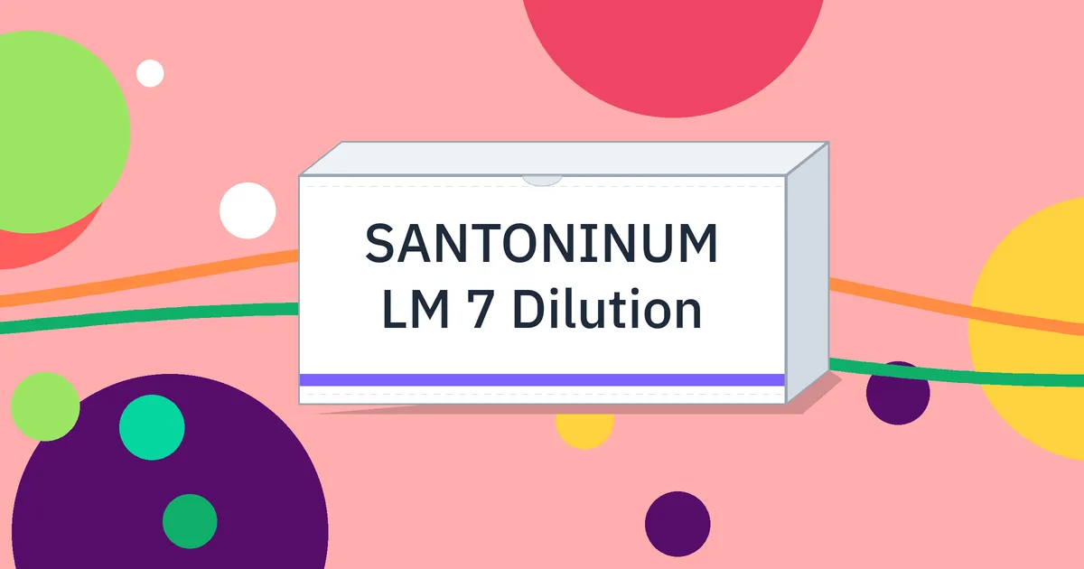 Symbolbild: Packung mit der Aufschrift SANTONINUM LM 7 Dilution (PZN 13685206) – Verfügbarkeit und Bezug in Apotheken in Frankfurt am Main