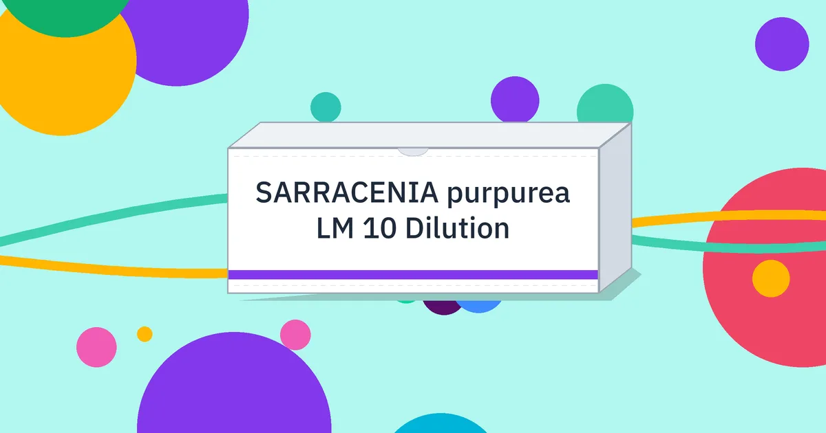 Symbolbild: Packung mit der Aufschrift SARRACENIA purpurea LM 10 Dilution (PZN 13182623) – Verfügbarkeit und Bezug in Apotheken in Frankfurt am Main