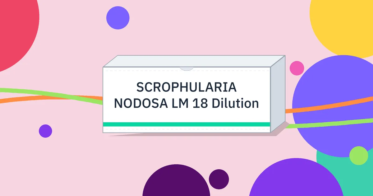 Symbolbild: Packung mit der Aufschrift SCROPHULARIA NODOSA LM 18 Dilution (PZN 13184527) – Verfügbarkeit und Bezug in Apotheken in Frankfurt am Main