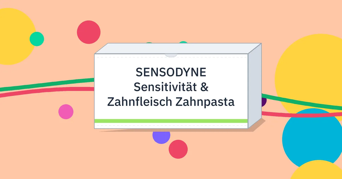 Symbolbild: Packung mit der Aufschrift SENSODYNE Sensitivität & Zahnfleisch Zahnpasta (PZN 16782588) – Verfügbarkeit und Bezug in Apotheken in Frankfurt am Main