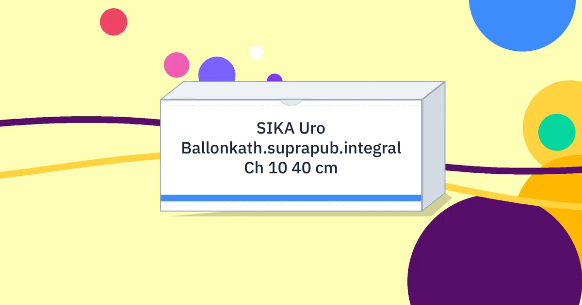 Symbolbild: Packung mit der Aufschrift SIKA Uro Ballonkath.suprapub.integral Ch 10 40 cm (PZN 03405849) – Verfügbarkeit und Bezug in Apotheken in Frankfurt am Main