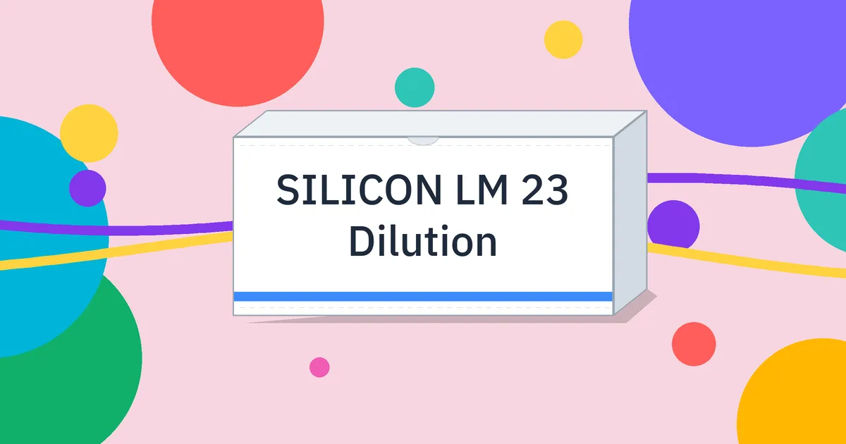 Symbolbild: Packung mit der Aufschrift SILICON LM 23 Dilution (PZN 13678382) – Verfügbarkeit und Bezug in Apotheken in Frankfurt am Main