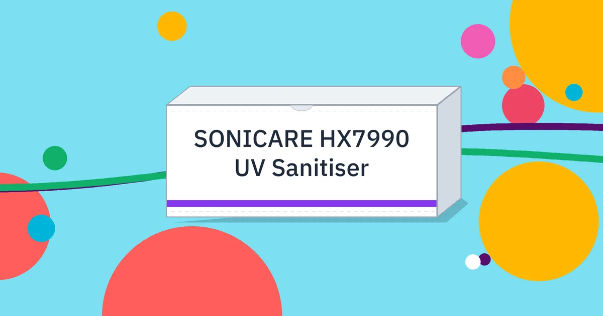 Symbolbild: Packung mit der Aufschrift SONICARE HX7990 UV Sanitiser (PZN 05385772) – Verfügbarkeit und Bezug in Apotheken in Frankfurt am Main