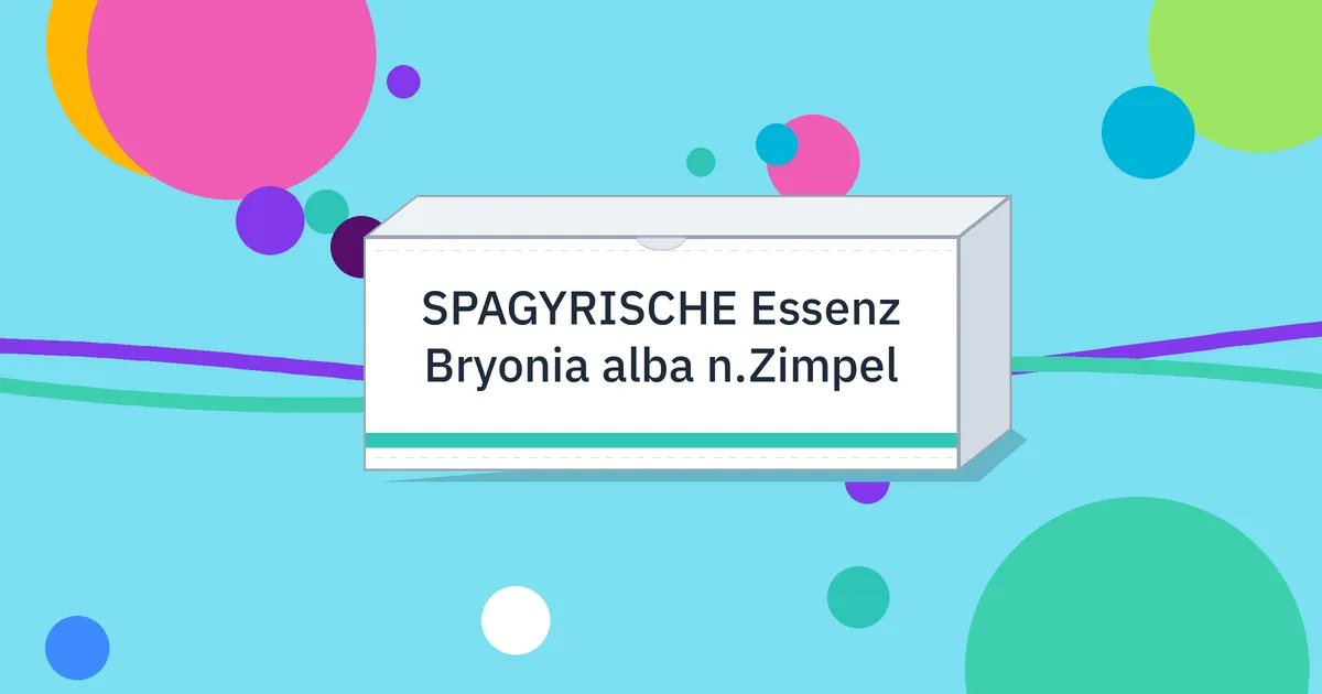 Symbolbild: Packung mit der Aufschrift SPAGYRISCHE Essenz Bryonia alba n.Zimpel (PZN 00915946) – Verfügbarkeit und Bezug in Apotheken in Frankfurt am Main