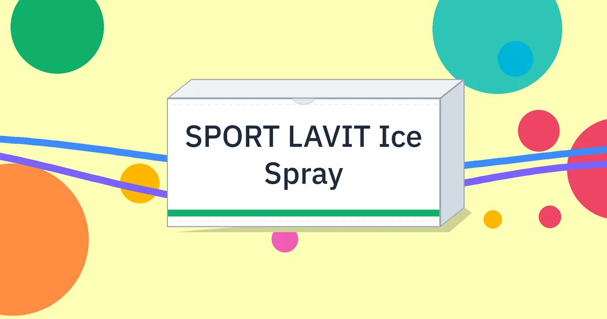 Symbolbild: Packung mit der Aufschrift SPORT LAVIT Ice Spray (PZN 17439349) – Verfügbarkeit und Bezug in Apotheken in Frankfurt am Main