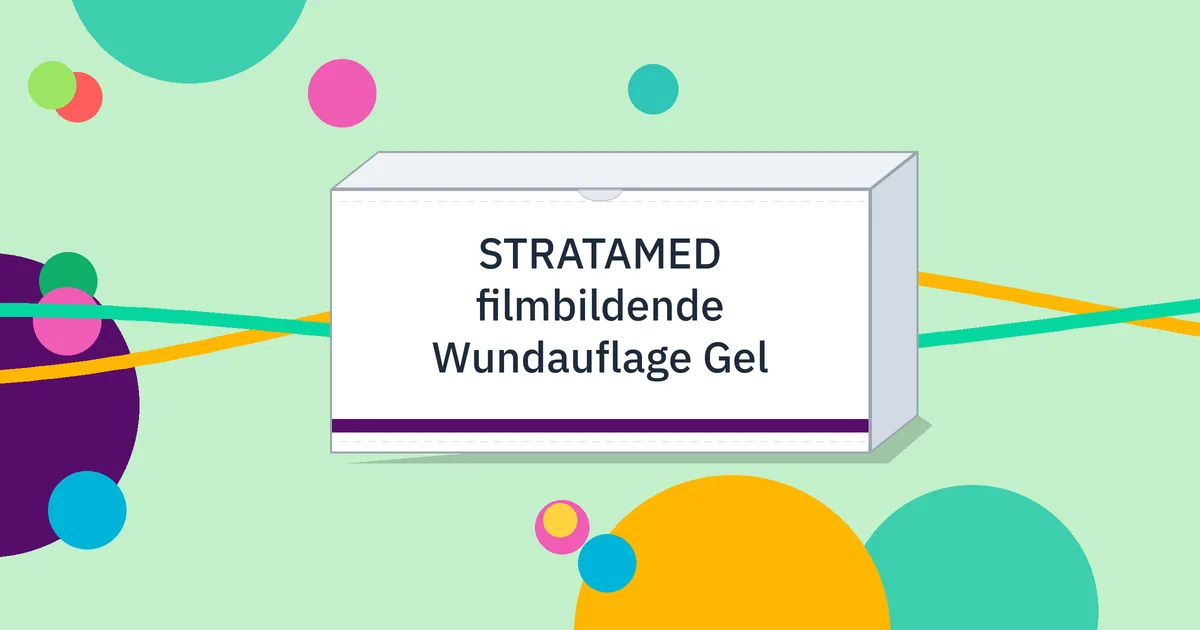 Symbolbild: Packung mit der Aufschrift STRATAMED filmbildende Wundauflage Gel (PZN 13929080) – Verfügbarkeit und Bezug in Apotheken in Frankfurt am Main